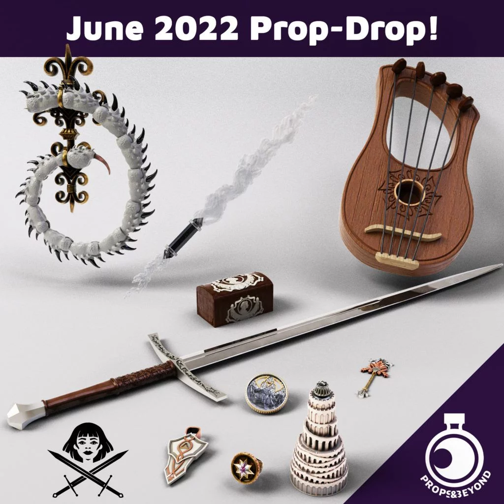 June 2022 Prop Drop - Swords and Muses - Props&Beyond