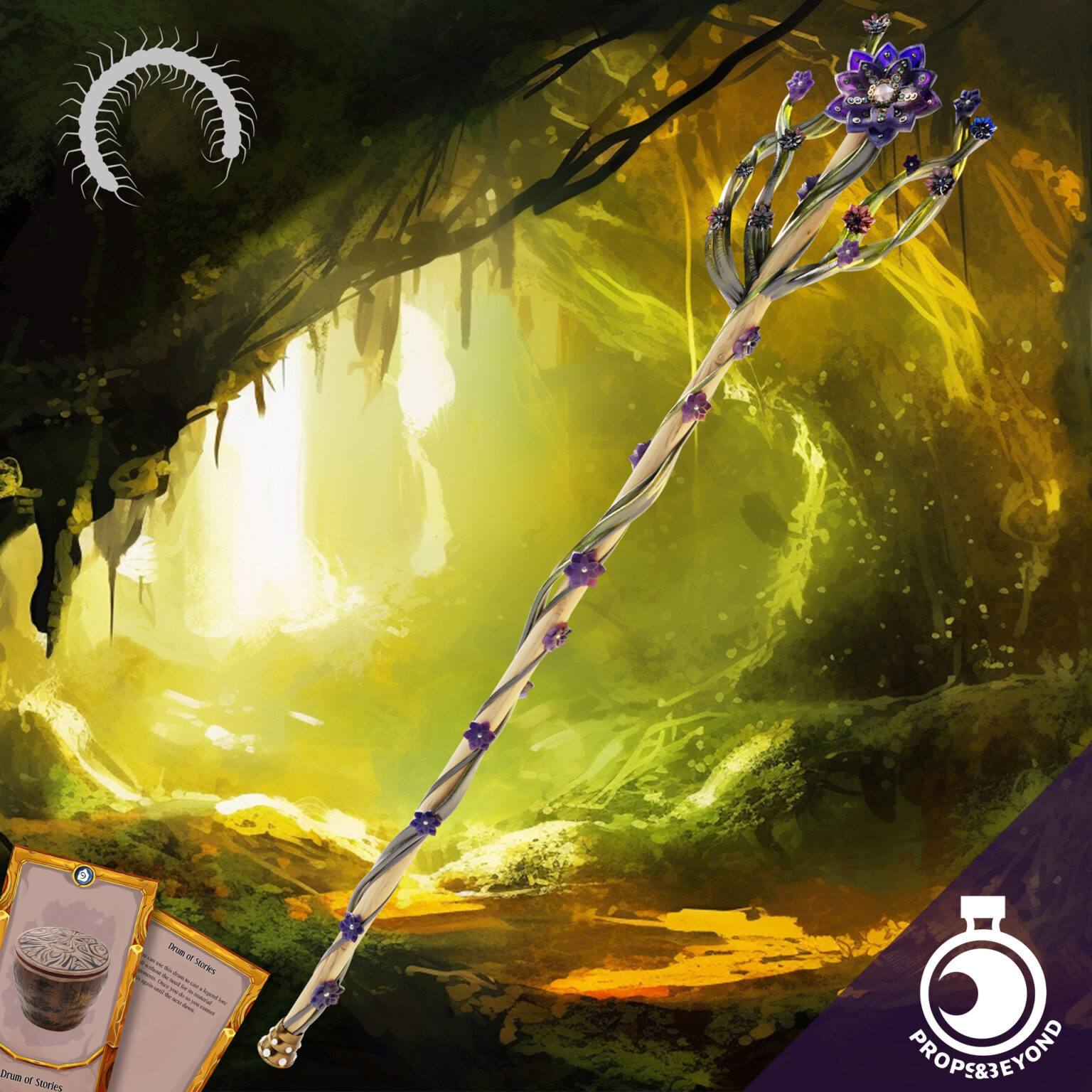 Staff of Flowers - Full sized staff - Props&Beyond