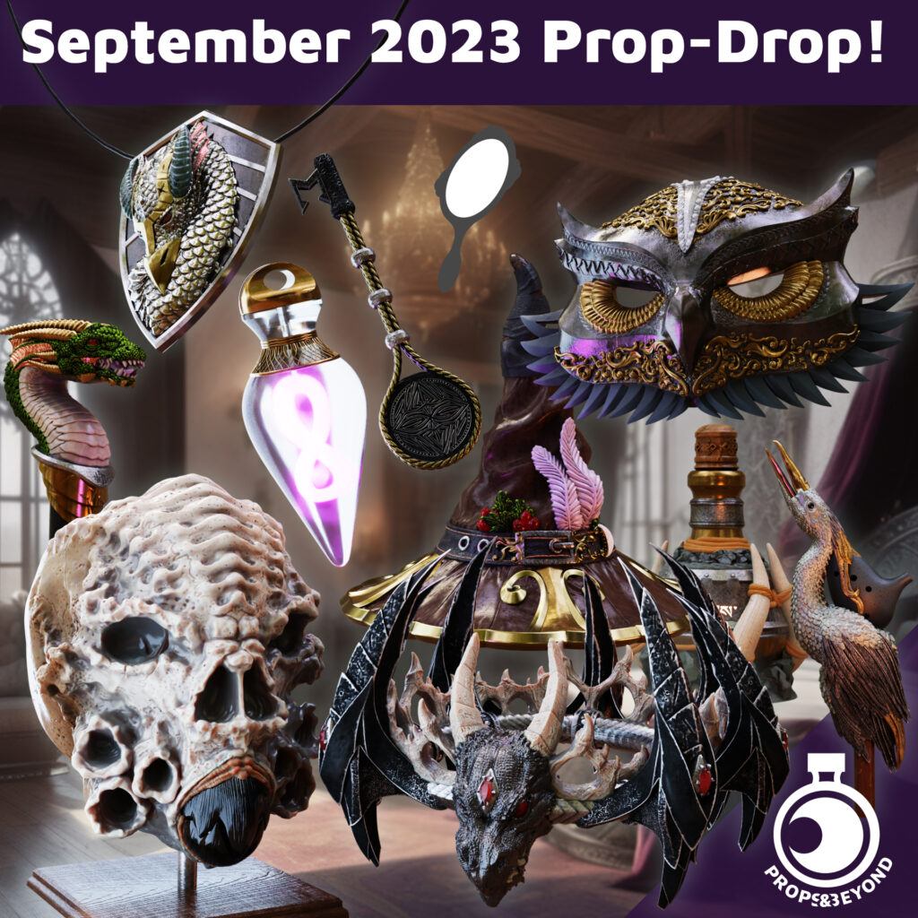 September 2023 Prop Drop - Sorceress' Boudoir - Props&Beyond