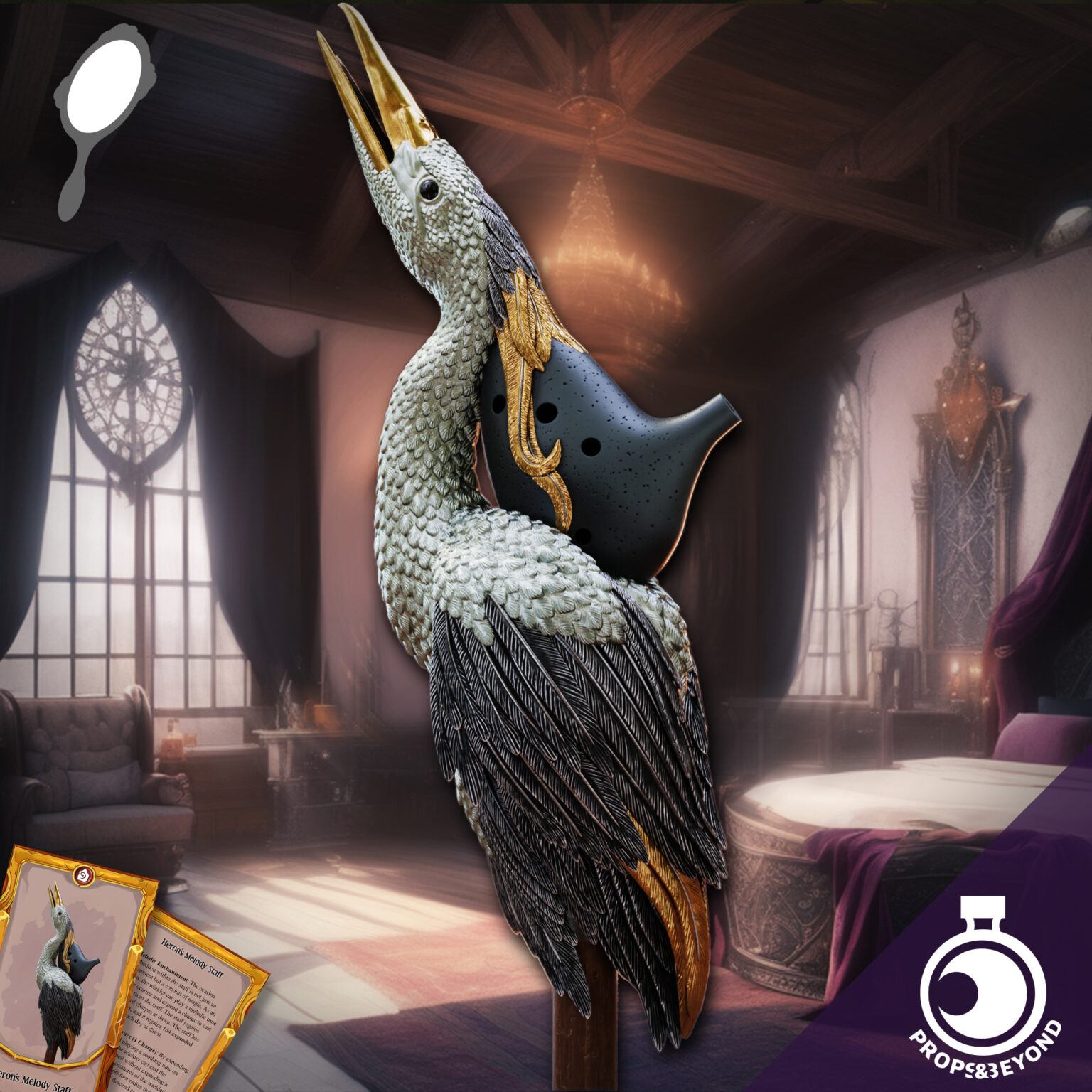 Heron's Melody Staff - Props&Beyond