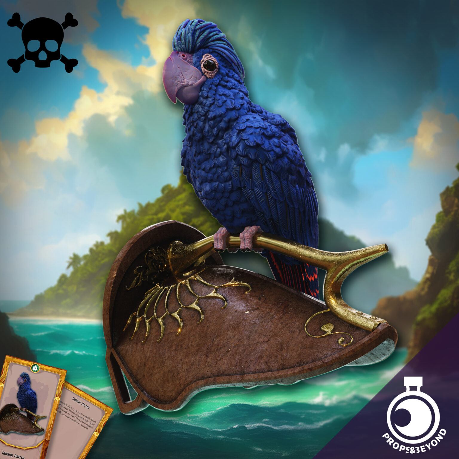 Shoulder-mounted Parrot - Props&Beyond