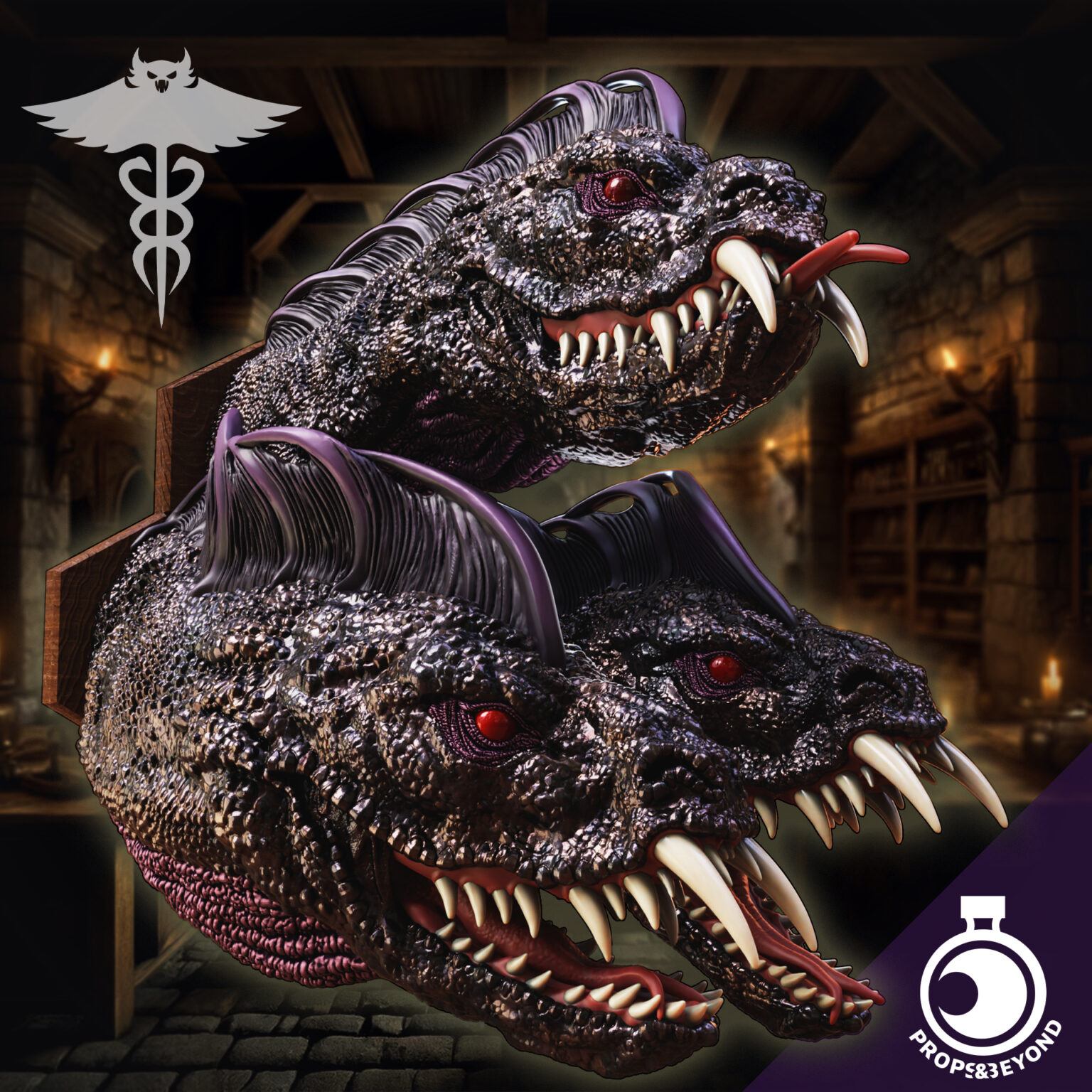 Heads of the Hydra - Monster Trophy - Props&Beyond