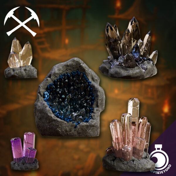 Crystal Clusters - Props&Beyond